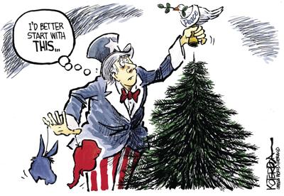 Jeff Koterba cartoon: First things first