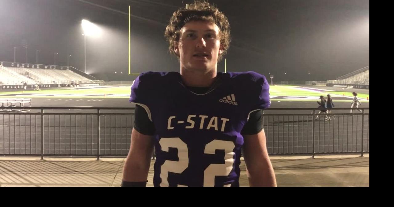 College Station RB Wilson Stapp discusses win over Boerne Champion