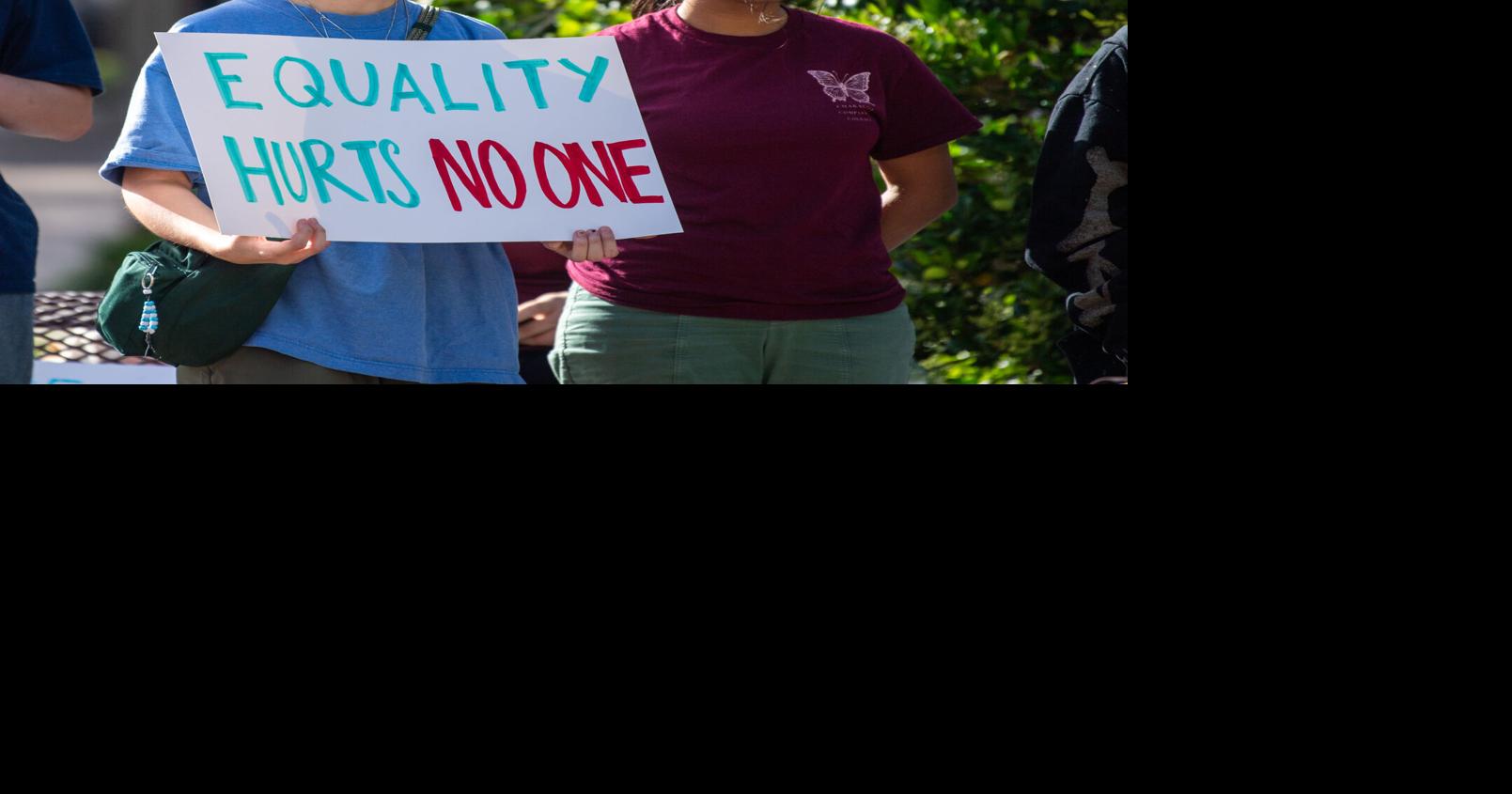 A&M students protest SB 17, the end of DEI