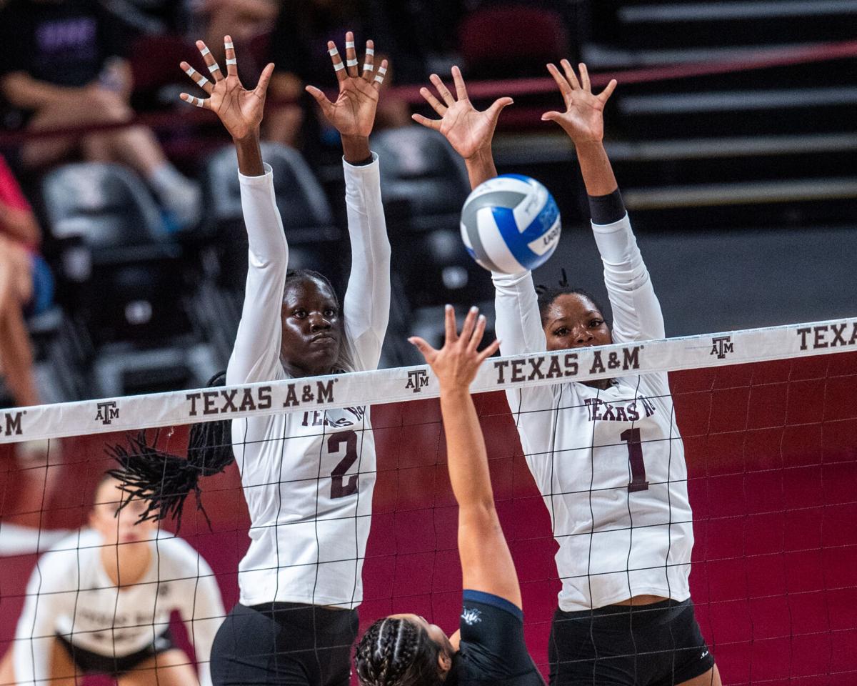 Texas A&M volleyball sweeps Utah State behind Ifenna Cos-Okpalla's ...