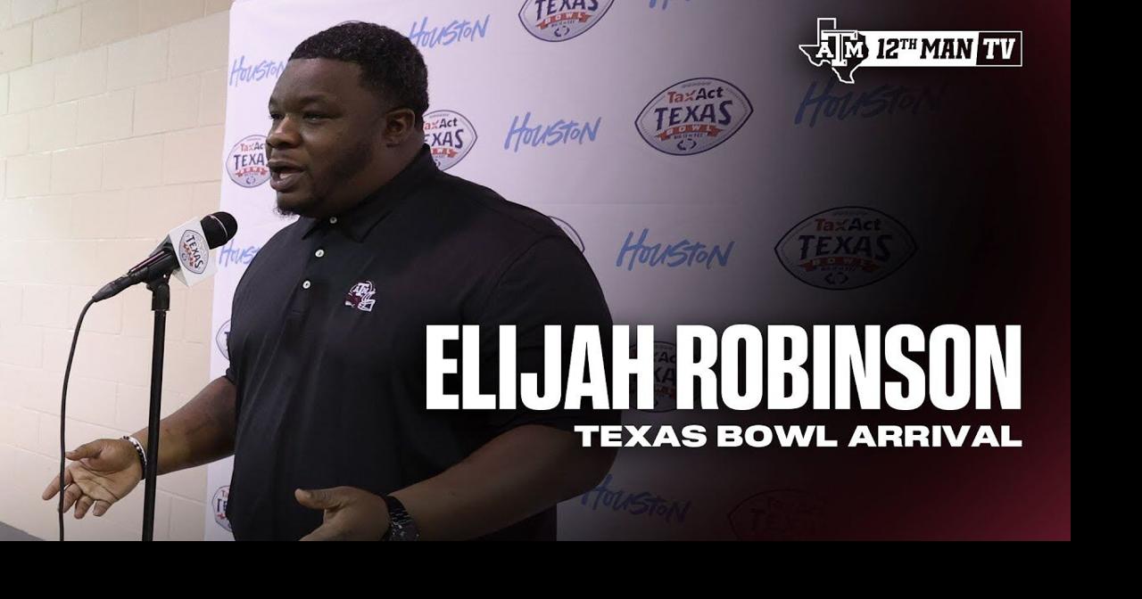 Texas Bowl Arrival: Elijah Robinson
