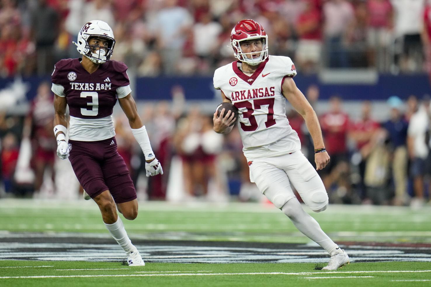 TAMU punter Tyler White unsung hero in win over Arkansas