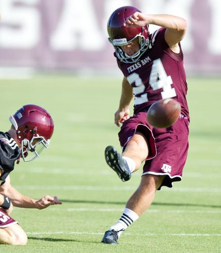 Texas A&M's Bertolet looking to improve on past kicking woes