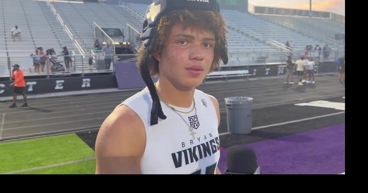 Watch now as Bryan WR Tyson Turner talks about qualifying for the state ...