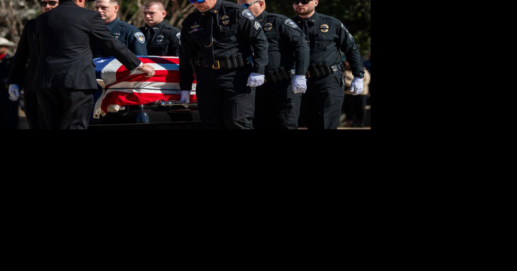 Photos of Navasota Police Sgt. Mark Butler's funeral service