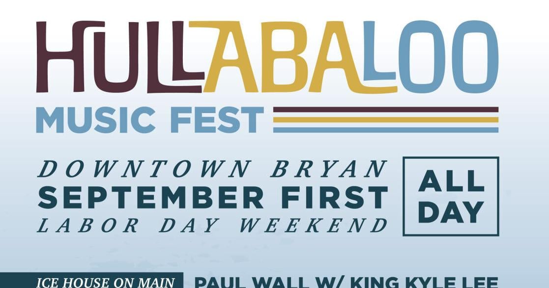 Paul Wall: Hullabaloo Music Fest lineup announced for Bryan