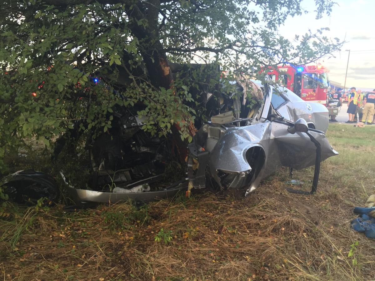 Passers-by rescue driver from flaming car after crash