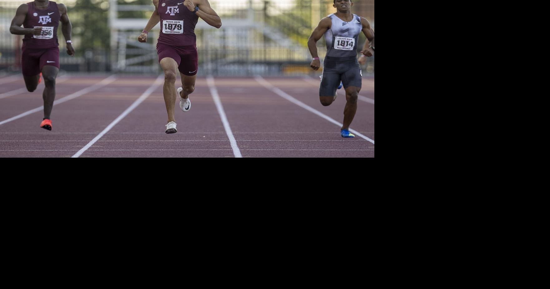 Texas A&M sprinters enjoy good showing at windy Aggie Invitational