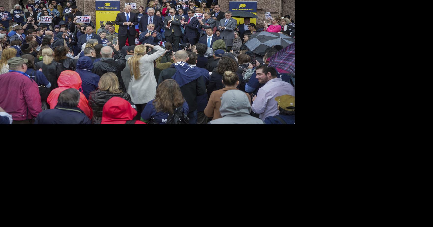 Gov. Greg Abbott organizes “school choice” rally at the Capitol | Free ...