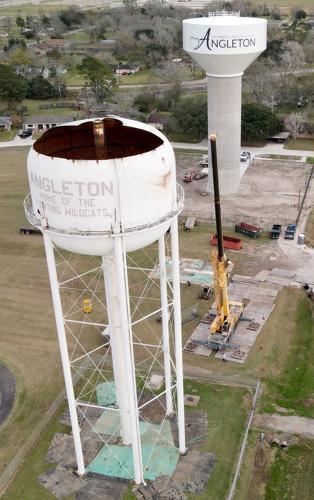 Angleton water tower out with the old, in with the new | News ...