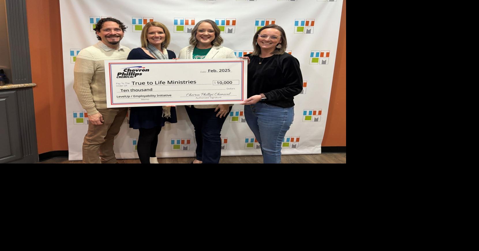 CPChem donates $10,000 to support True to Life Ministries LevelUp ...