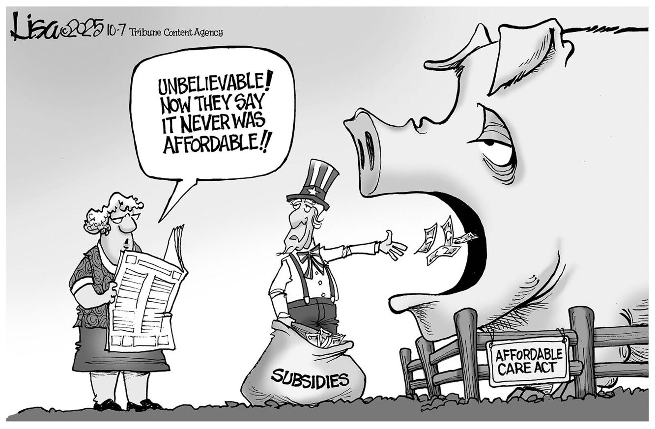 Lisa Benson cartoon for Oct. 10, 2025 | Opinion | thefacts.com