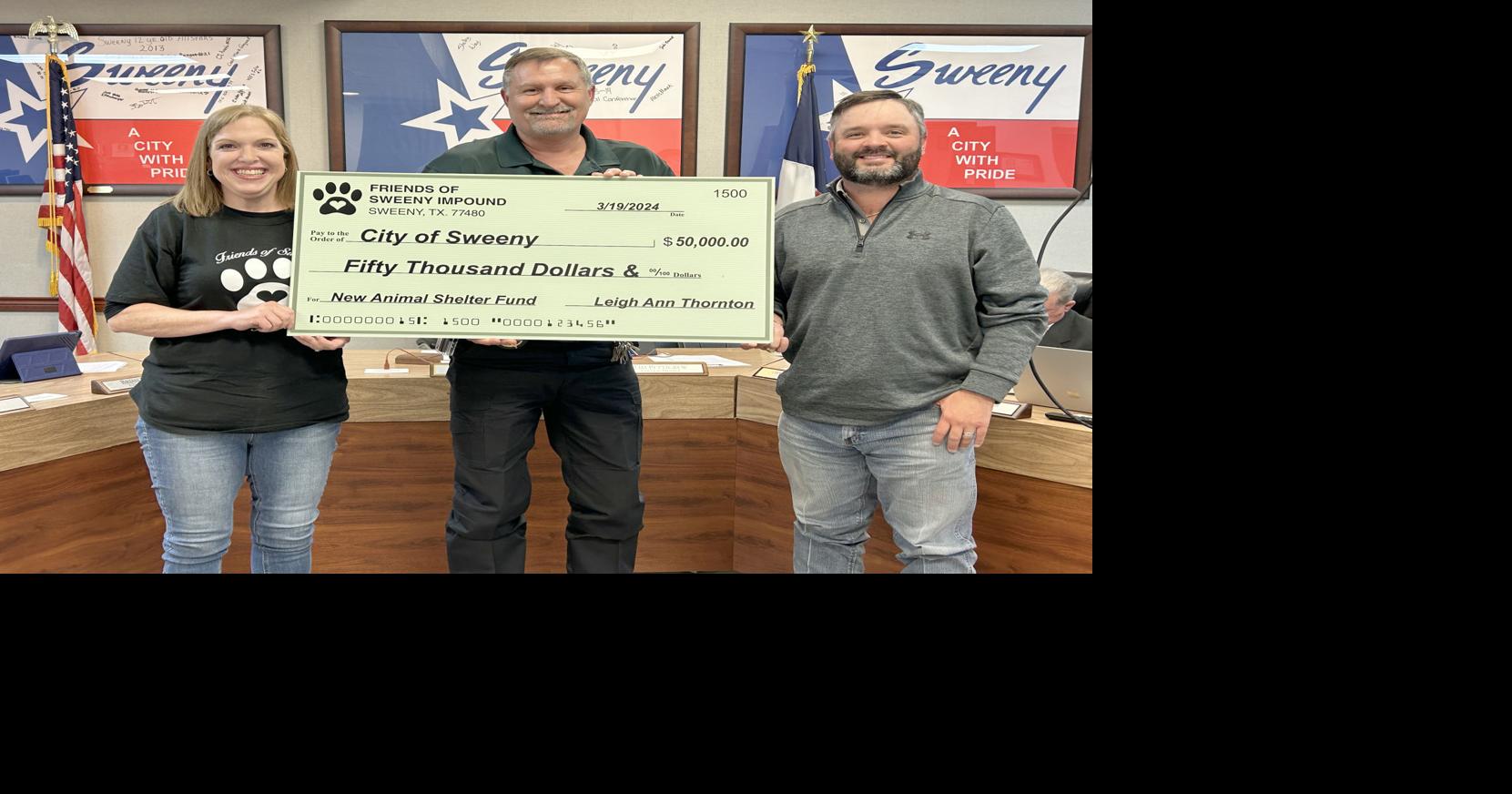 Sweeny has $50,000 to put toward shelter | News | thefacts.com