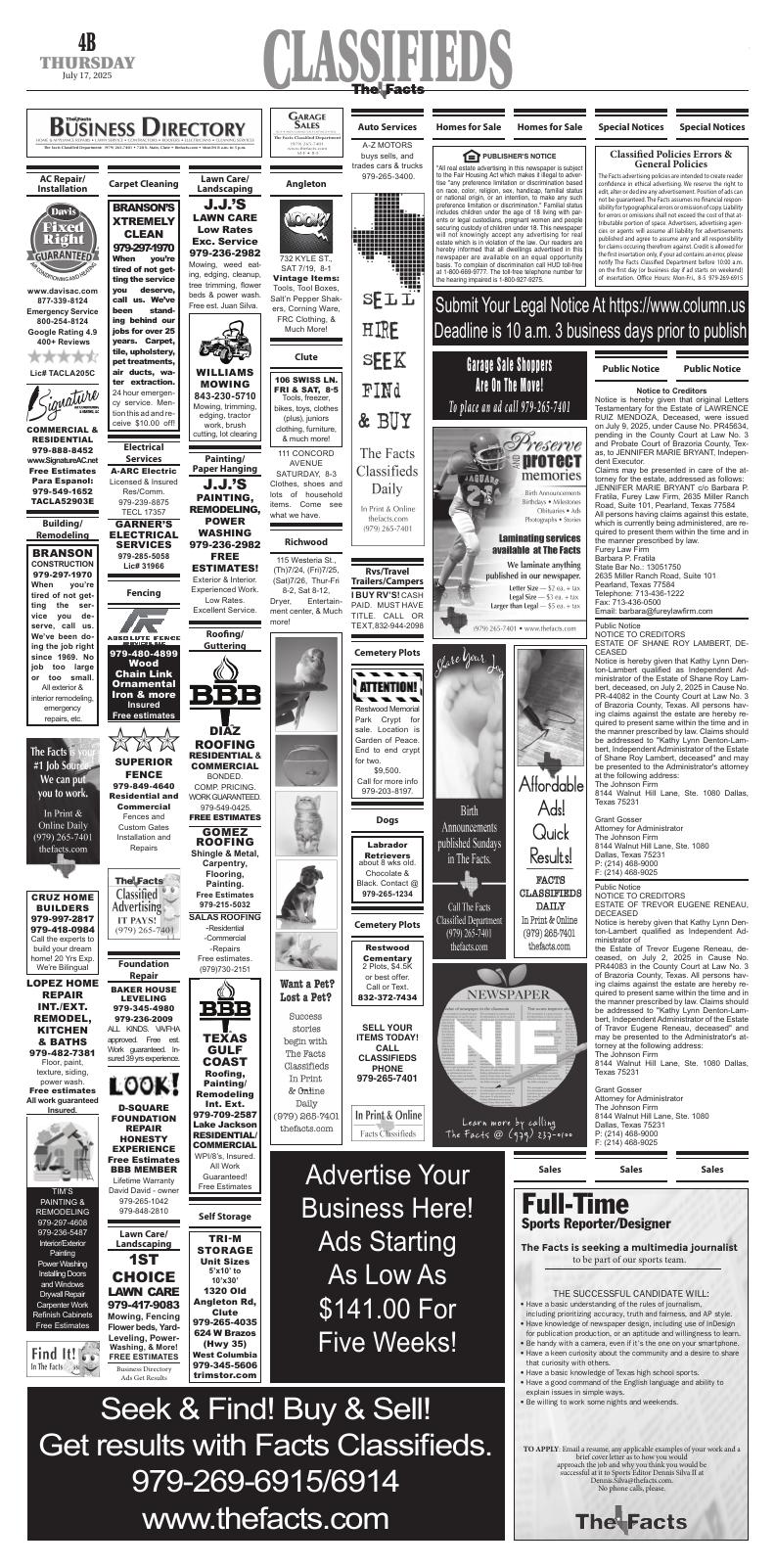 Page B04 | e-Edition | thefacts.com