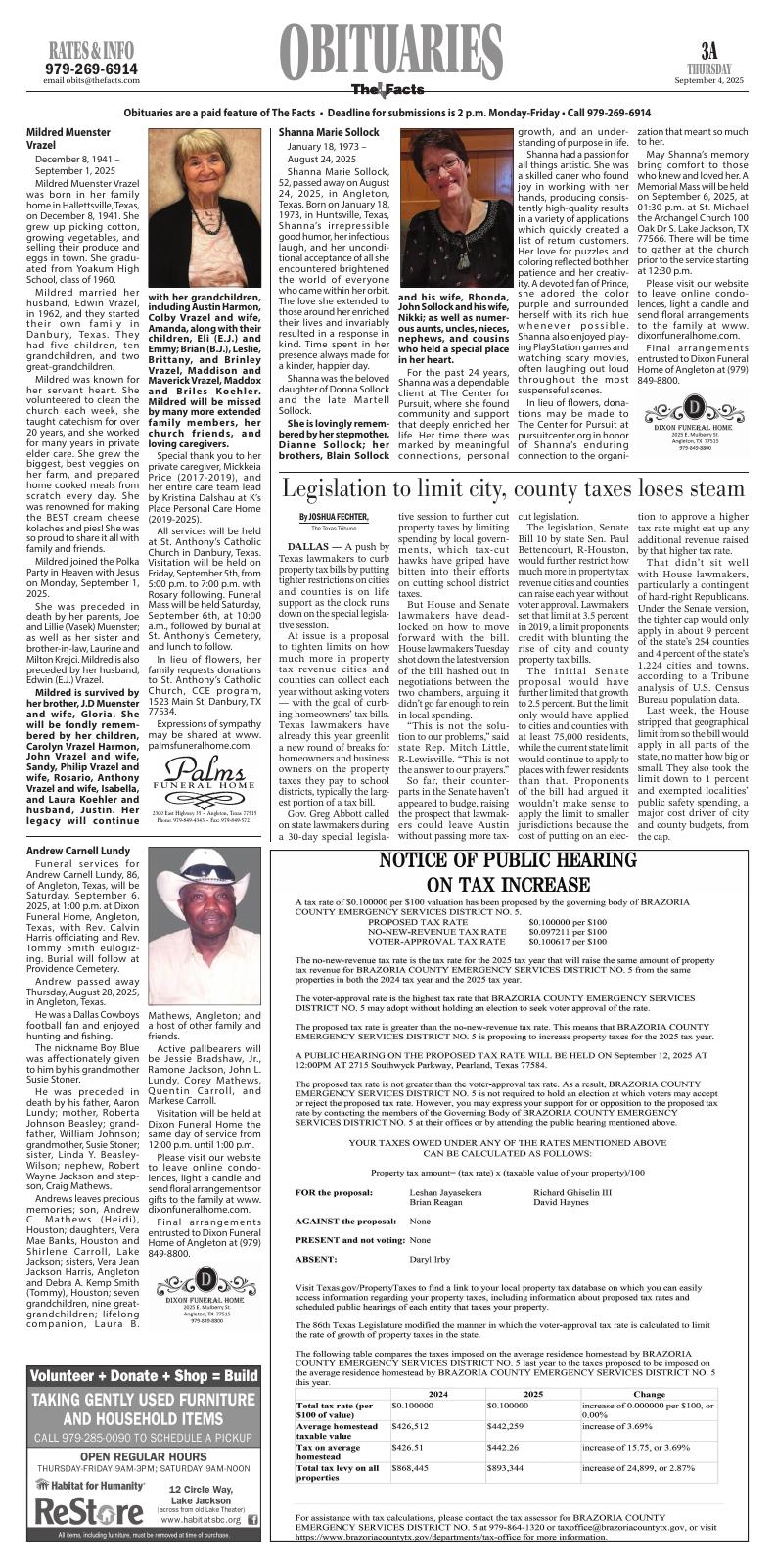 Page A03 | e-Edition | thefacts.com