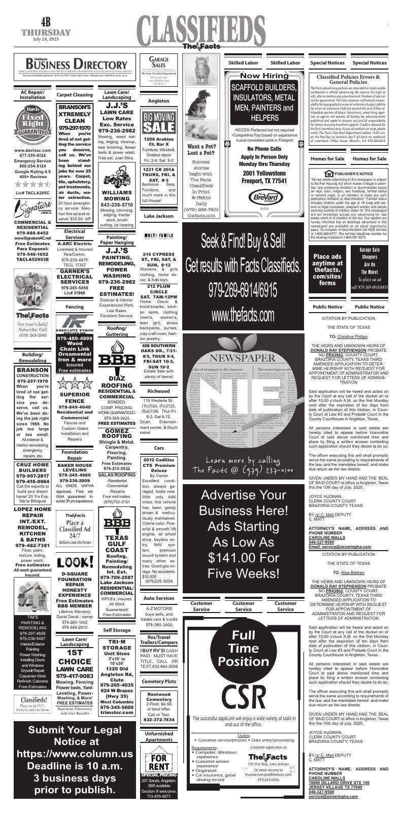 Page B04 | e-Edition | thefacts.com