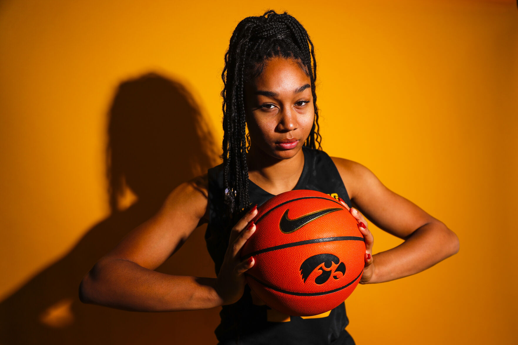Cedar Rapids native Hannah Stuelke shines in Iowa’s exhibition rout ...