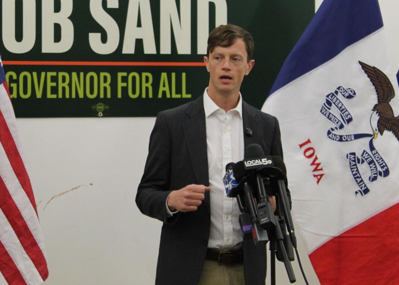 Rob Sand outlines Iowa gubernatorial campaign platform | Political News ...