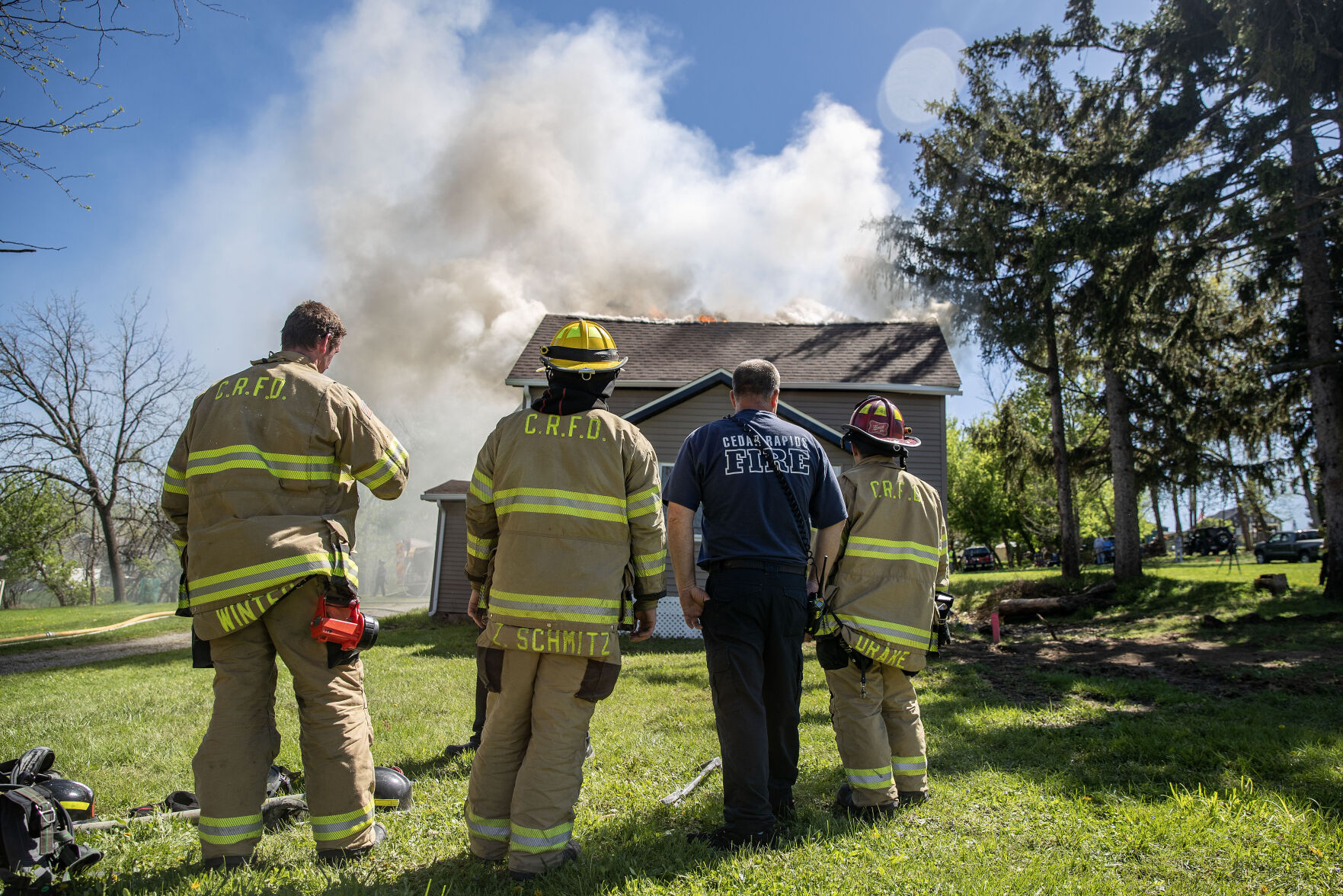 Photo Gallery: Cedar Rapids Fire Department house burning training ...