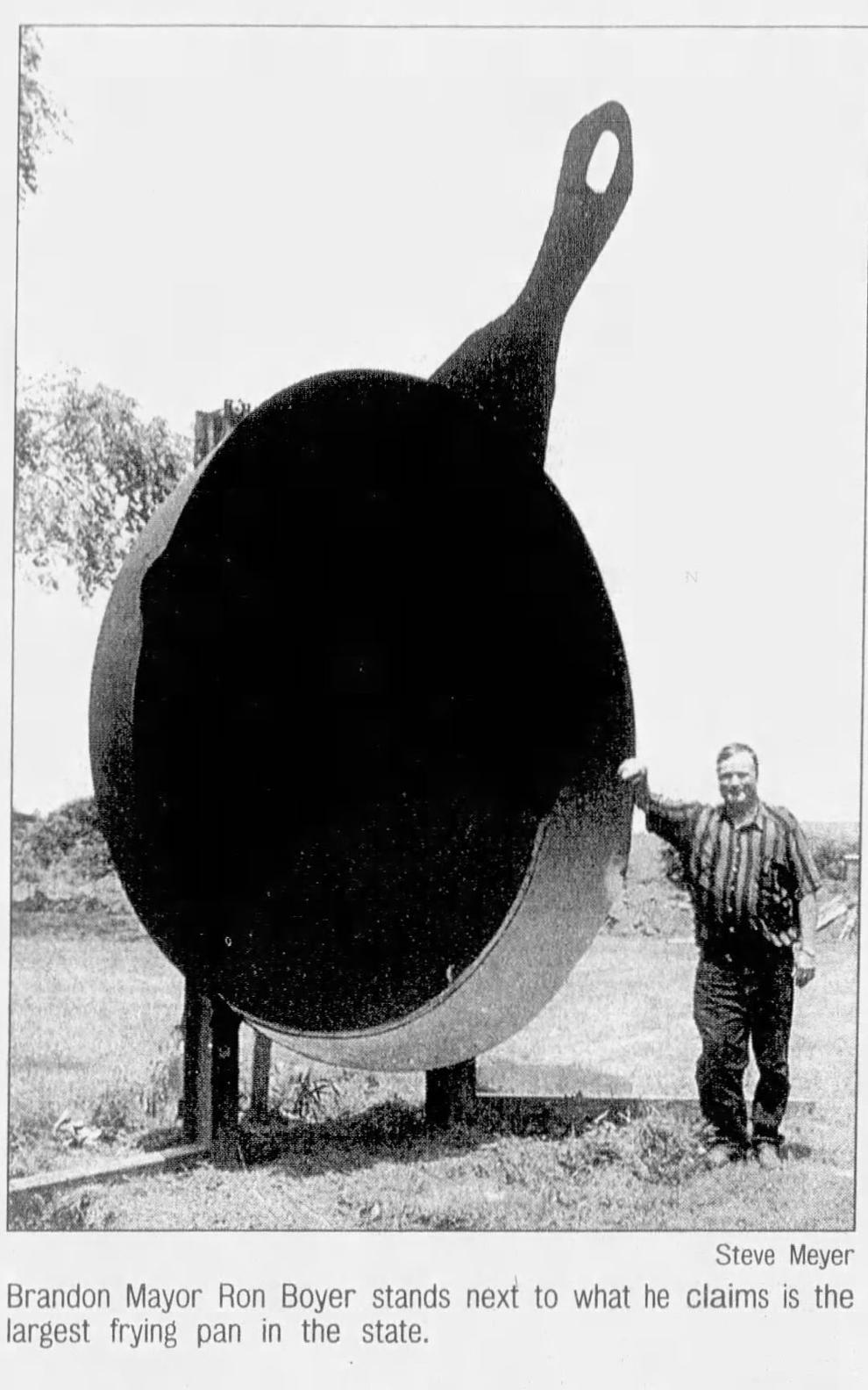 How did Brandon become home to Iowa’s largest frying pan? | Curious ...
