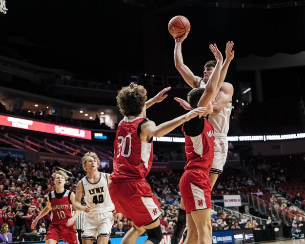 Photos: North Linn vs. Bellevue Marquette in 2024 Iowa Class 1A boys ...