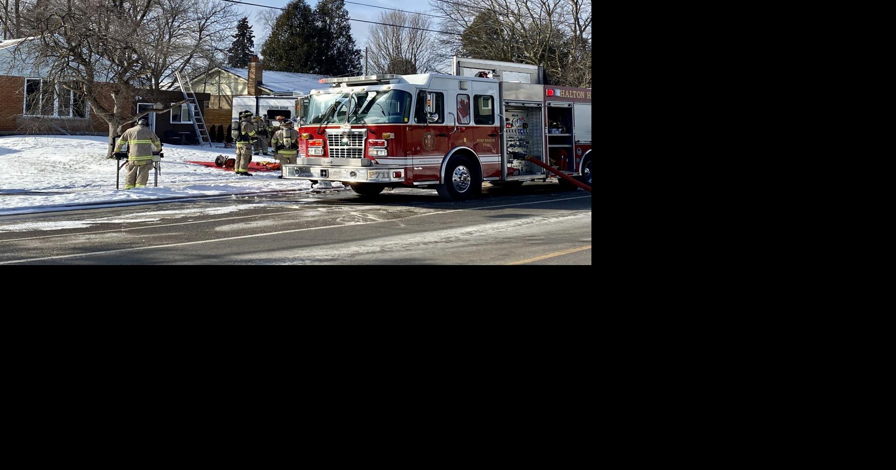 Halton Hills firefighters on scene at Acton house fire