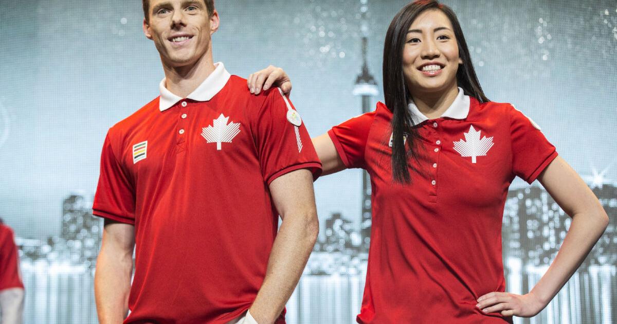 Team Canada uniforms for Pan Am Games all red, white and black