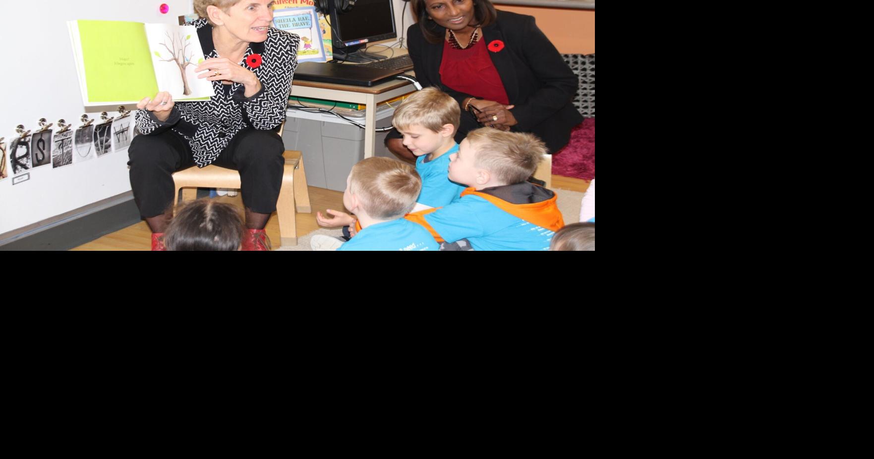 Premier Kathleen Wynne visits Acton elementary school