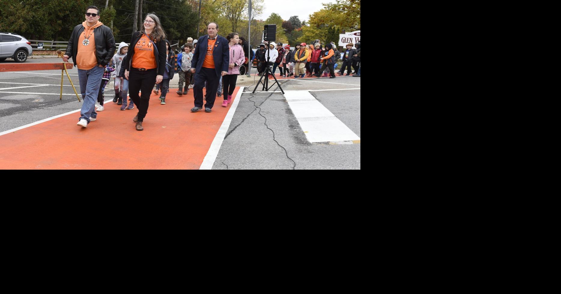 Halton Hills inaugurates town’s first Indigenous themed orange crosswalk