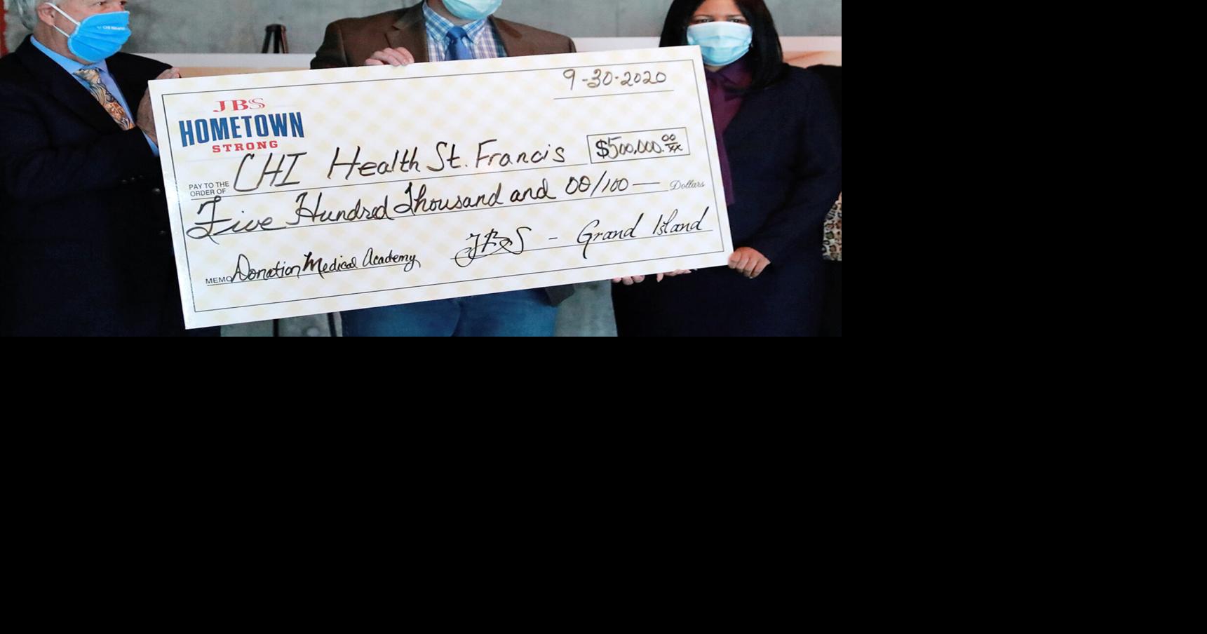 JBS donates $500,000 to St. Francis for GIPS academy project