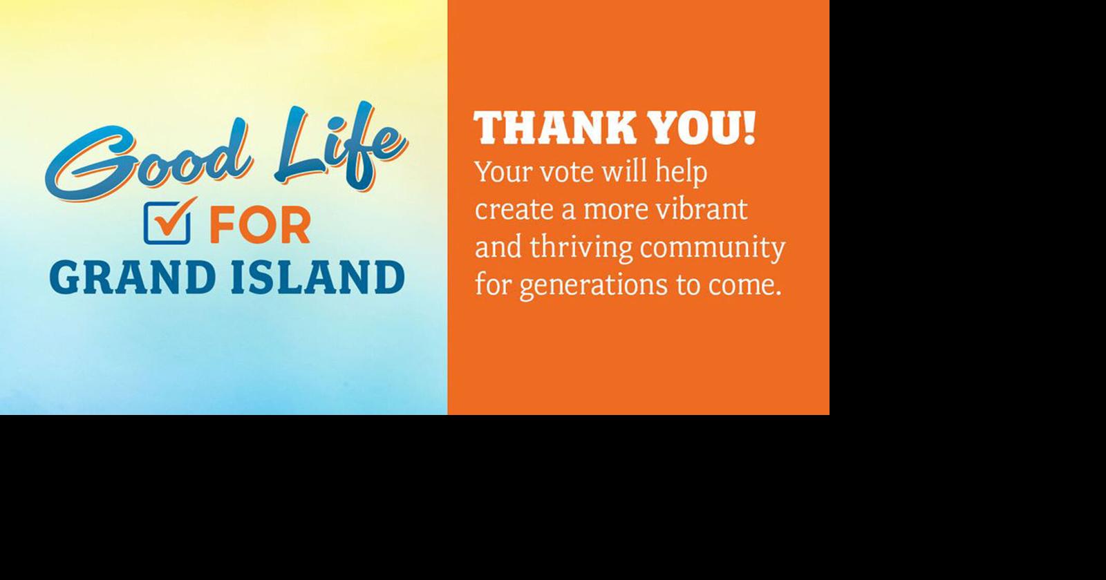 Tonja Brown: Thank you Grand Island!