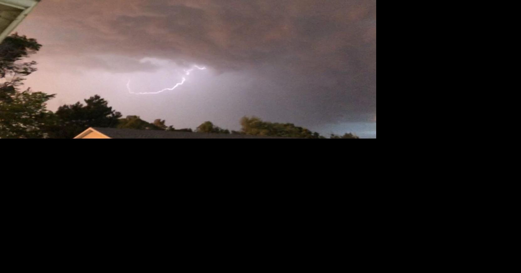 Storm damage near Chapman, hottest start to June since 2002