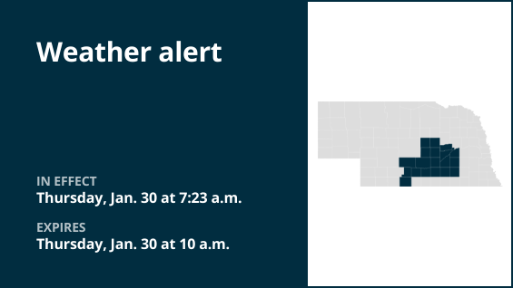 Update: Special weather statement for Nebraska until Thursday midday