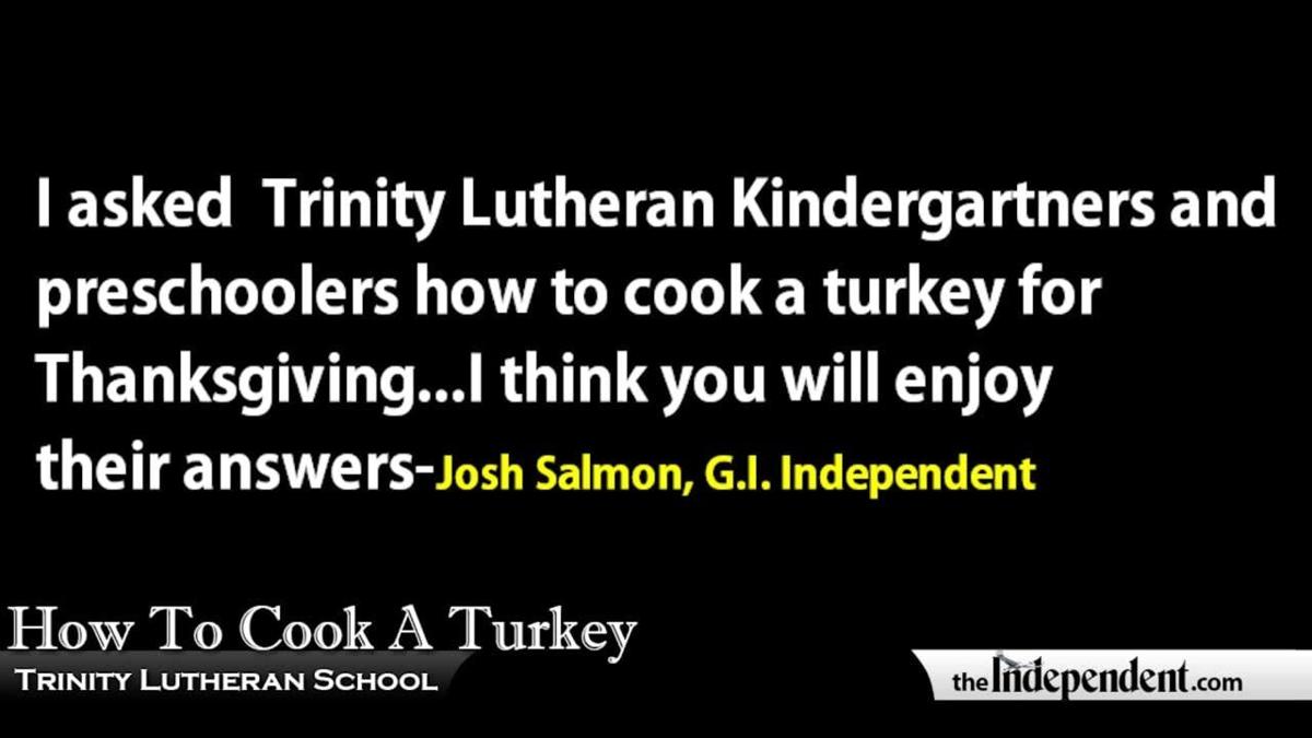 how to cook a turkey for preschoolers