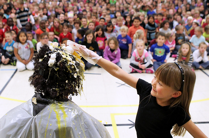 Messy fun raises funds for Newell student's transplant
