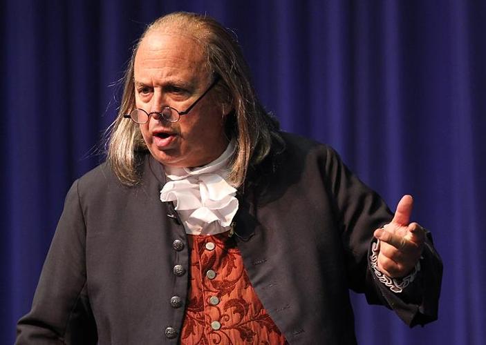 Historian gives government lessons as Benjamin Franklin