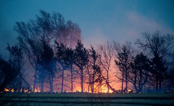 Grass fires fanned by heavy winds keep firefighters busy