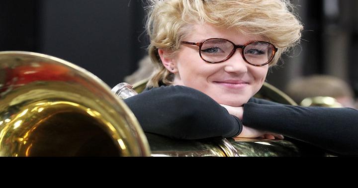 Northwest's Maggie Reed is leader of band's tuba section