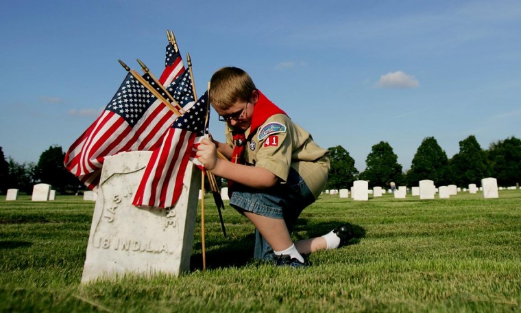 Boy Scouts honor veterans for Memorial Day