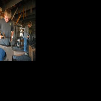 Boy Scouts learn the art of metalwork