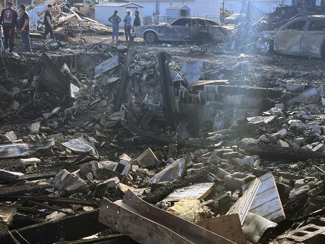 exploding wood debris