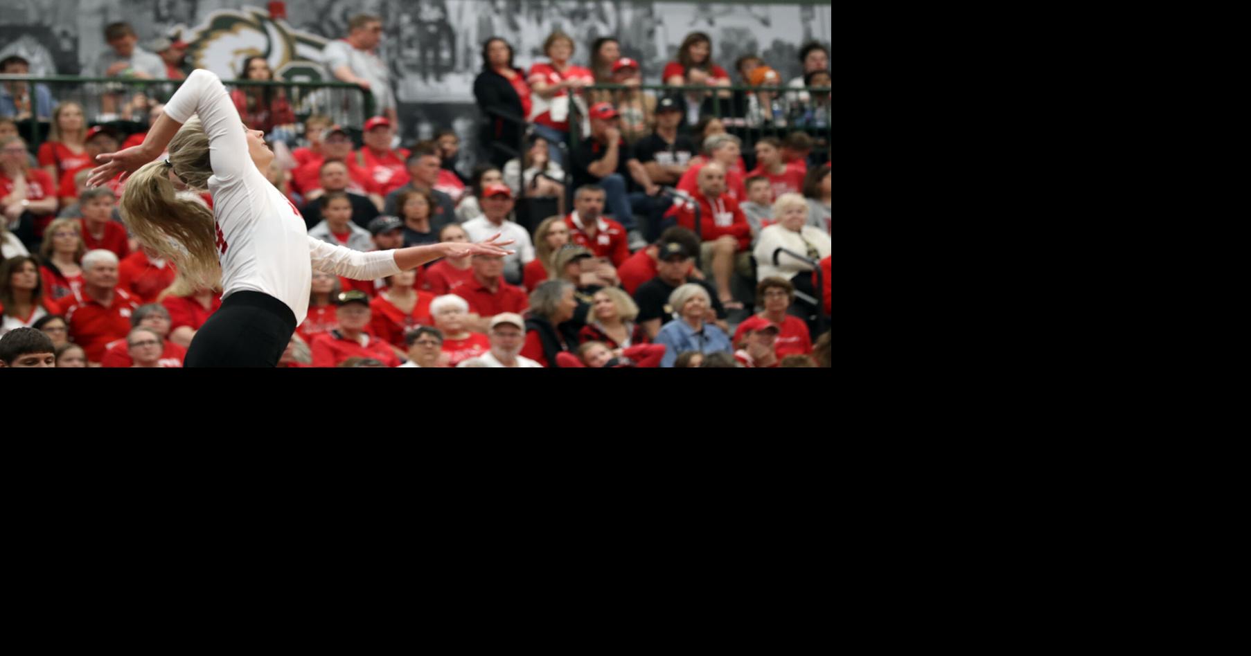 PHOTOS: Husker volleyball plays at Bison Dome in Central City