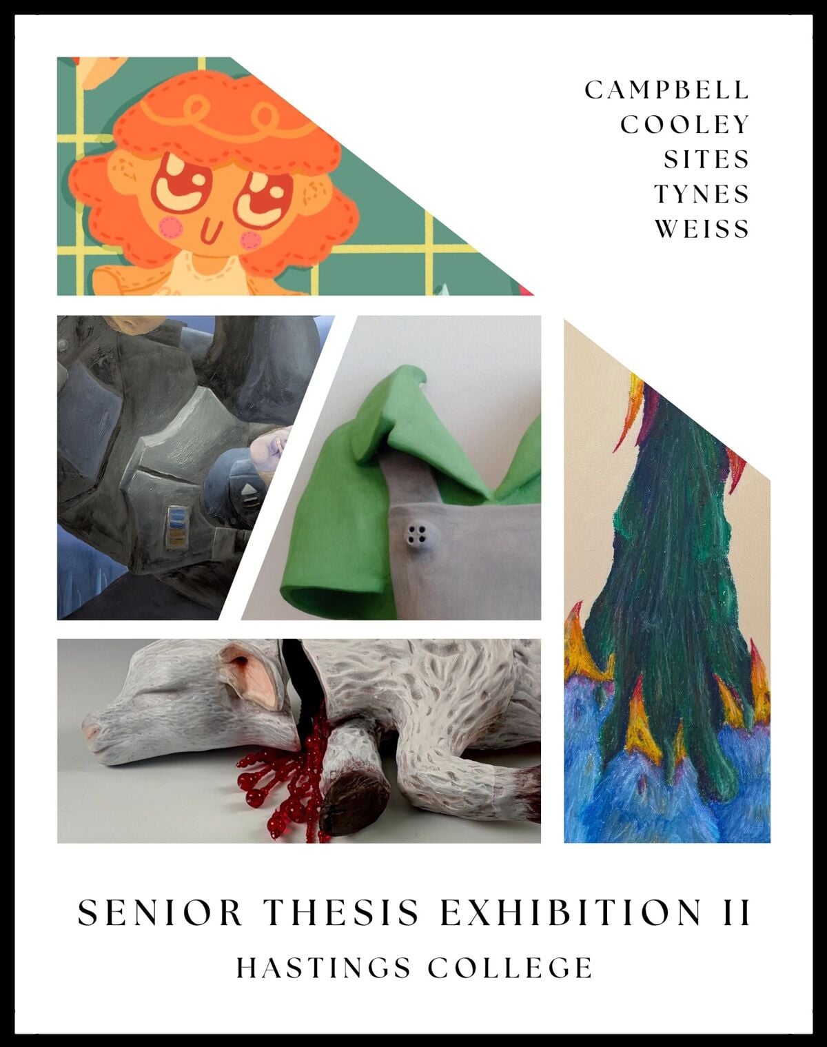 Second senior art thesis exhibit opens at Hastings College