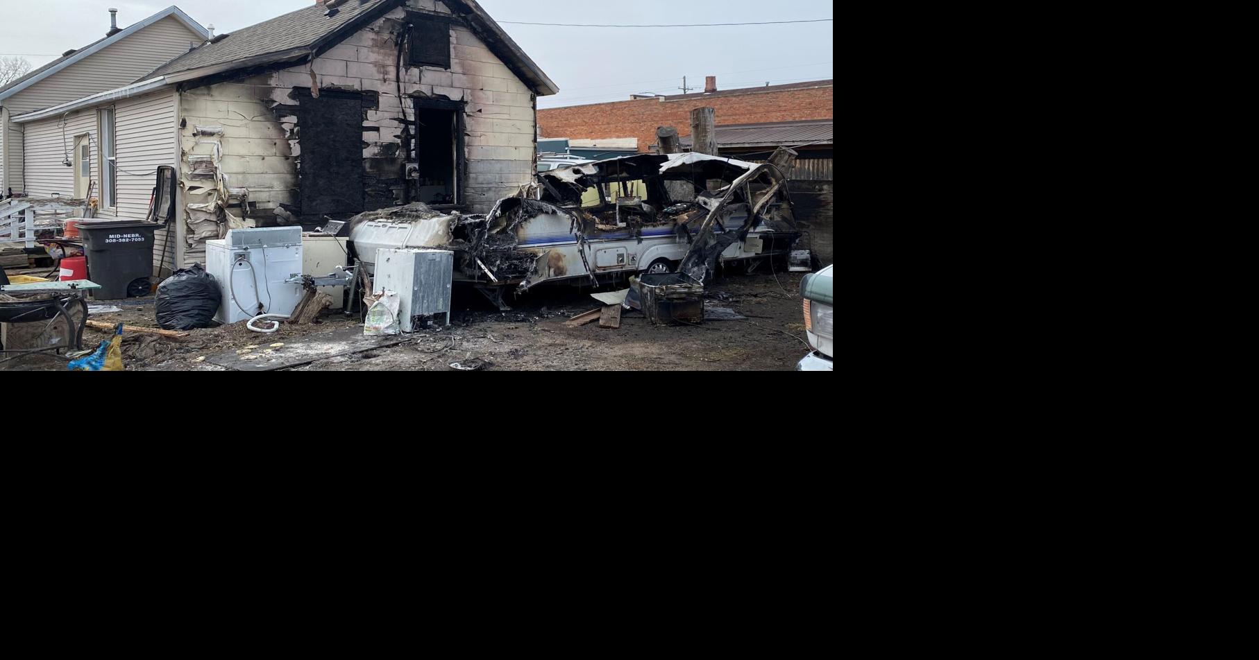 Fire destroys camper on Fourth Street in Grand Island