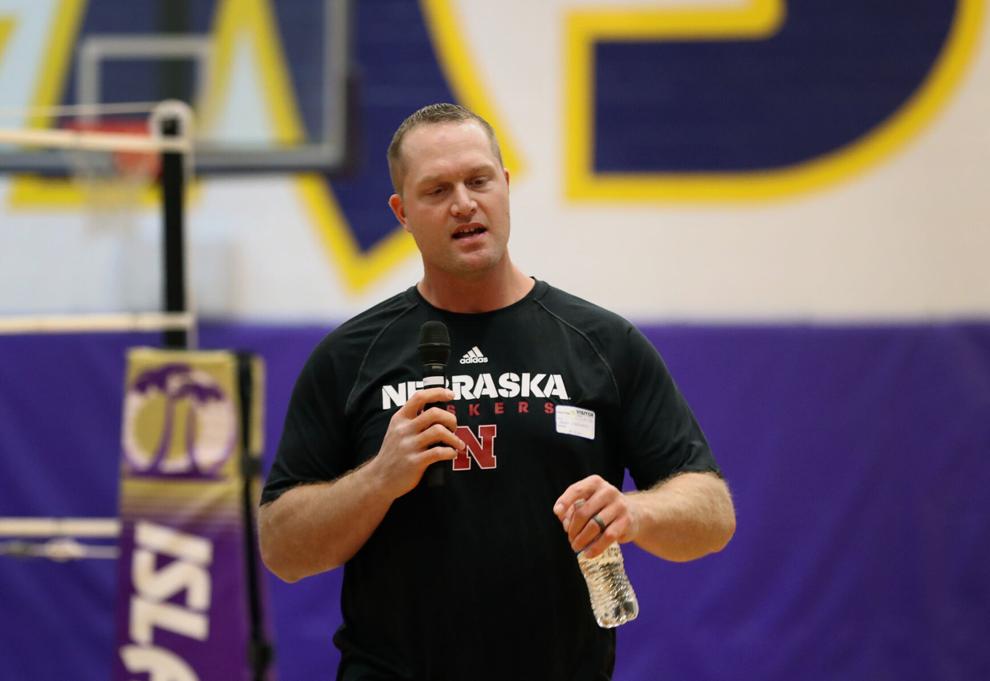 Adam Carriker speaks to GISH athletes