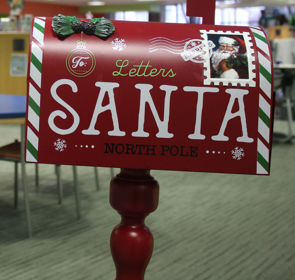 Drop off letters to Santa at the library