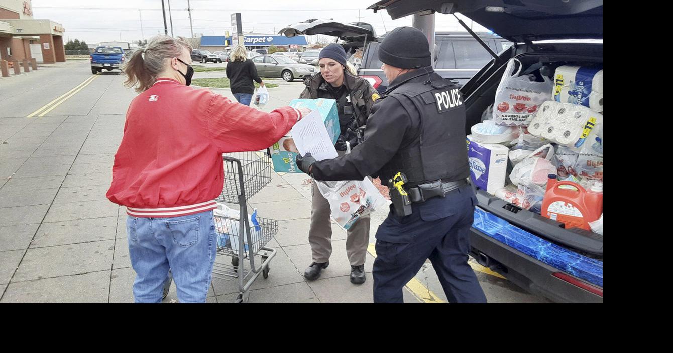 Stuff the Squad Car: Many donate despite cold weather