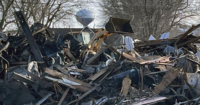 PHOTOS: Cleanup efforts in Wood River after house explosion