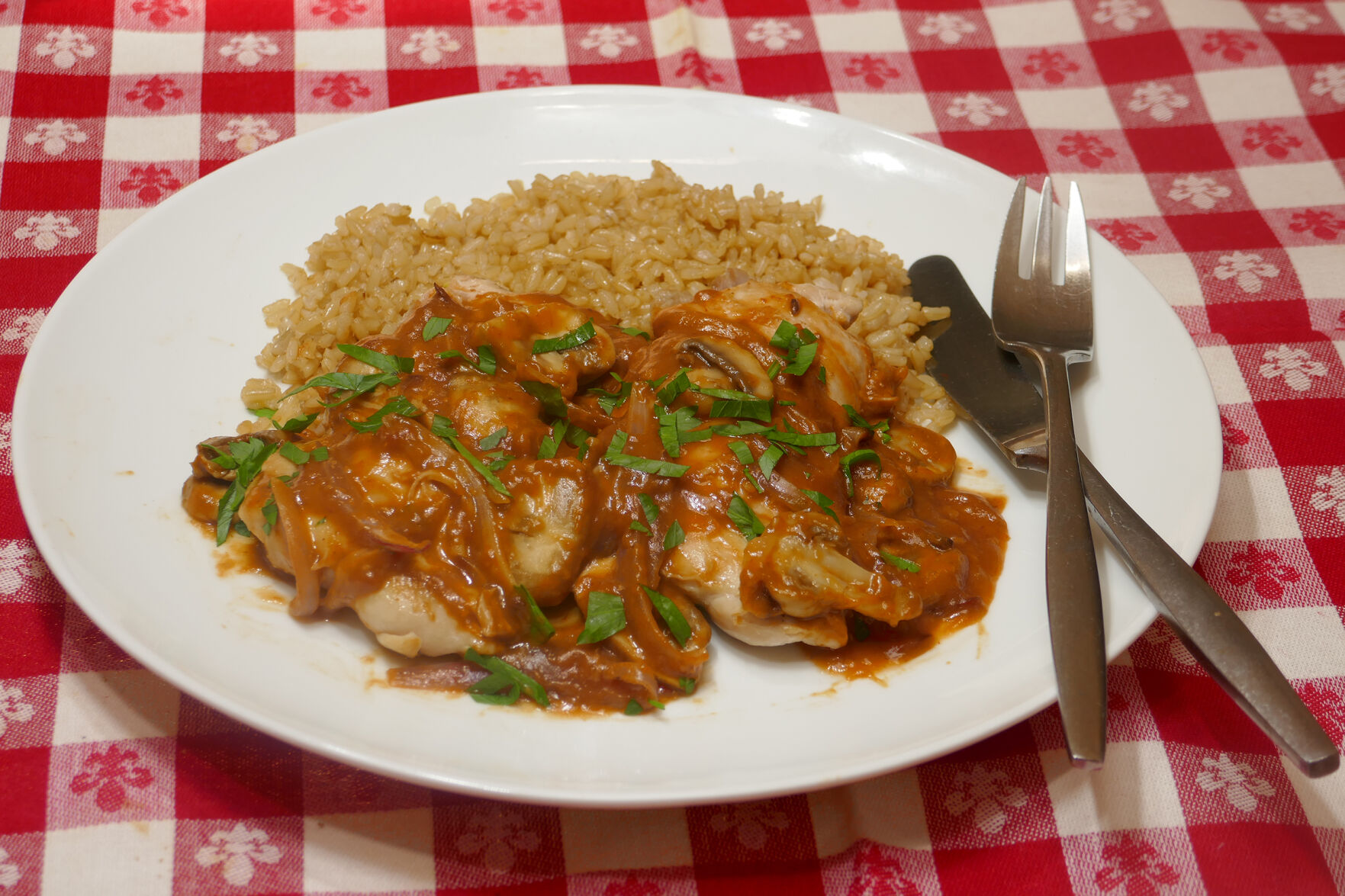 Savor the flavors of France with classic Chicken Chasseur