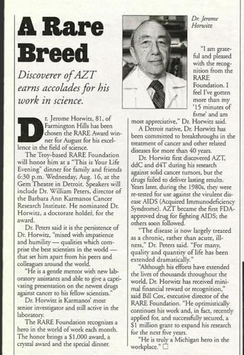 Looking Back: The ‘Other’ Jerome Horwitz | Mike Smith's Column ...